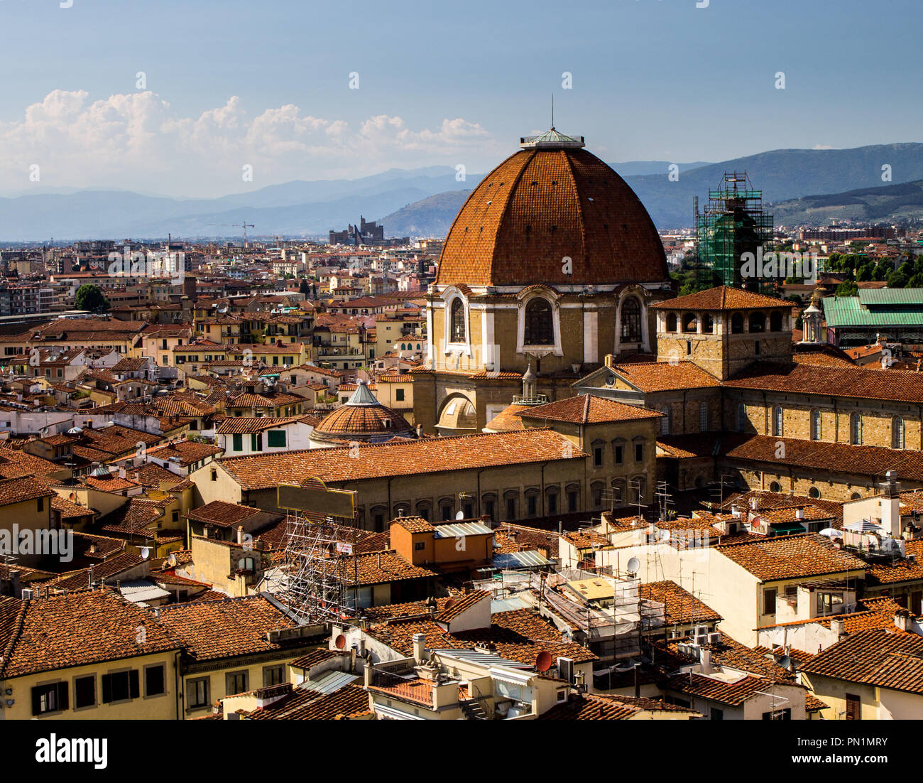 Aerial florence cathedral baptistery hi-res stock photography and ...