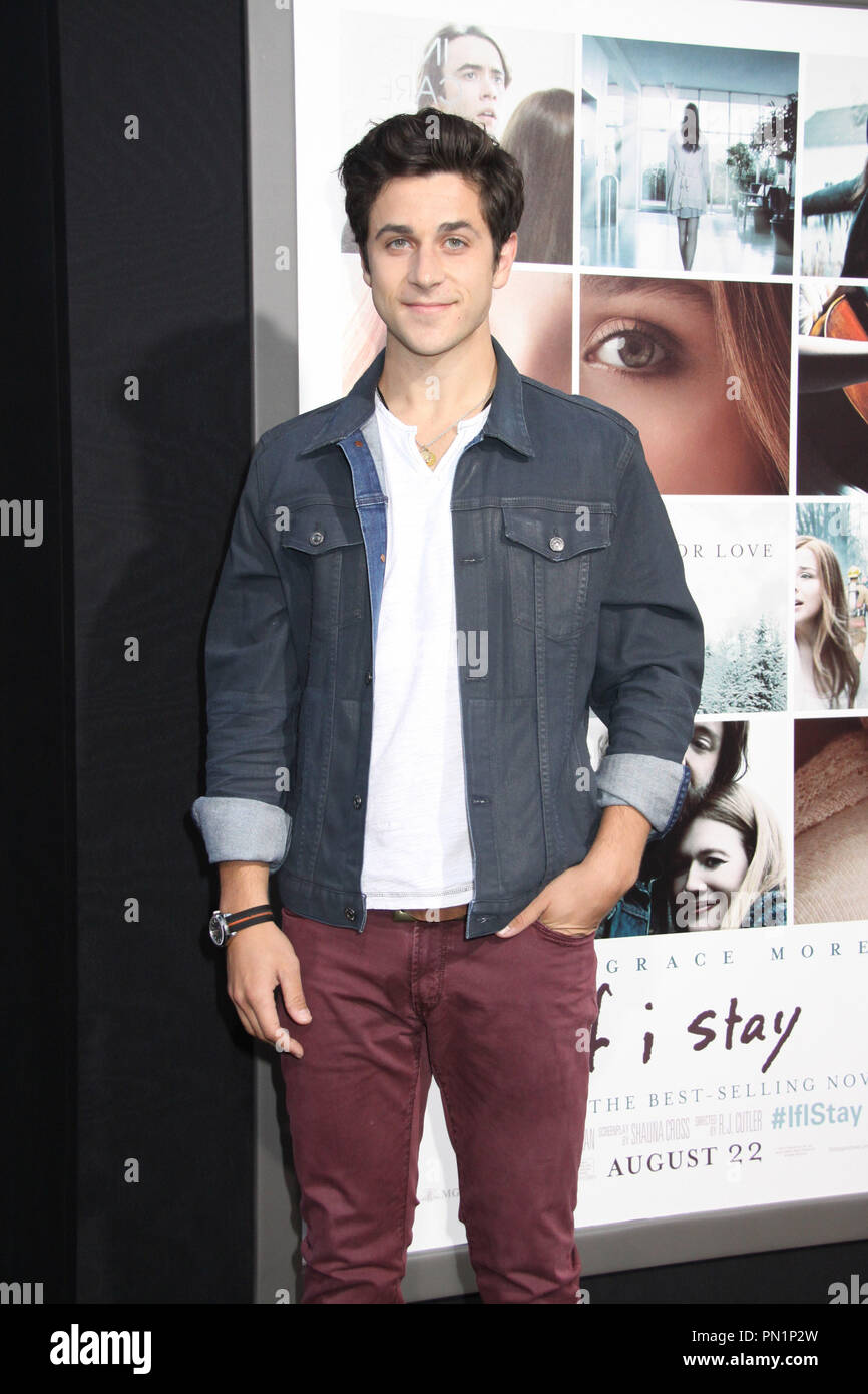 David Henrie 08/20/2014 Los Angeles Wolrd Premiere of "If I Stay" held ...