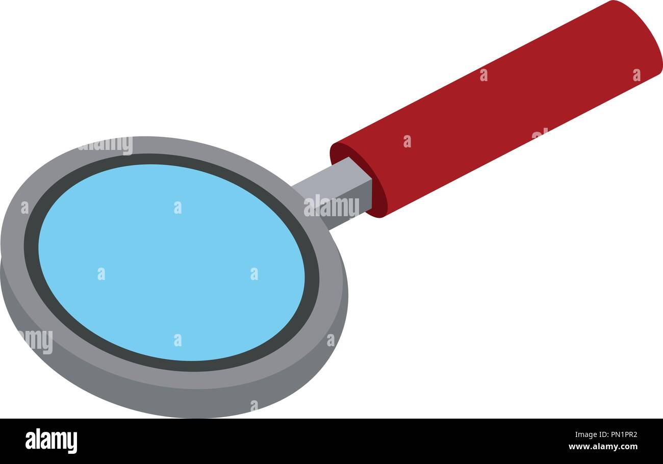 Magnifying glass isometric Stock Vector Image & Art - Alamy