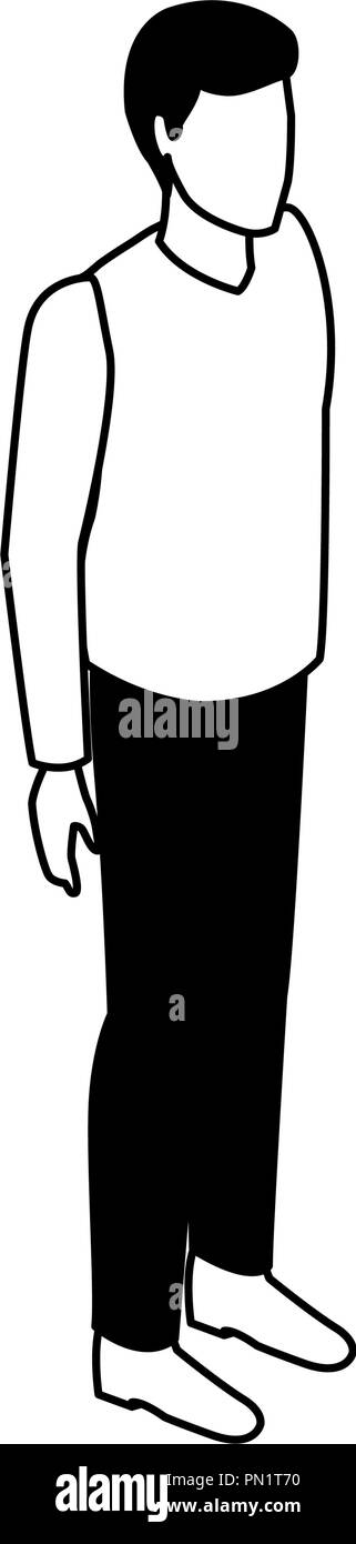 People isometric boy male user hi-res stock photography and images - Alamy