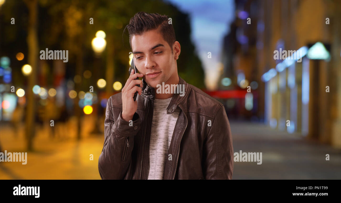 Young millennial latino man talking hi-res stock photography and images ...