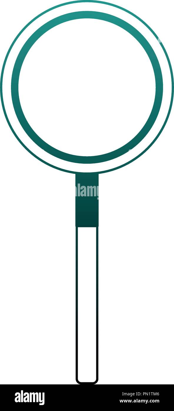 Magnifying glass symbol blue lines Stock Vector Image & Art - Alamy