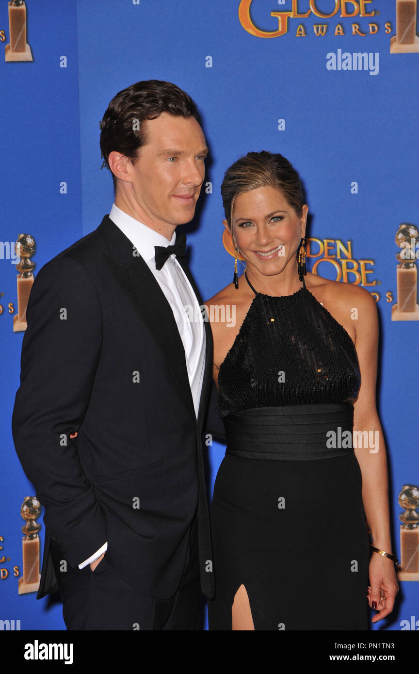 Jennifer Aniston & Benedict Cumberbatch at the 72nd Annual Golden Globe ...