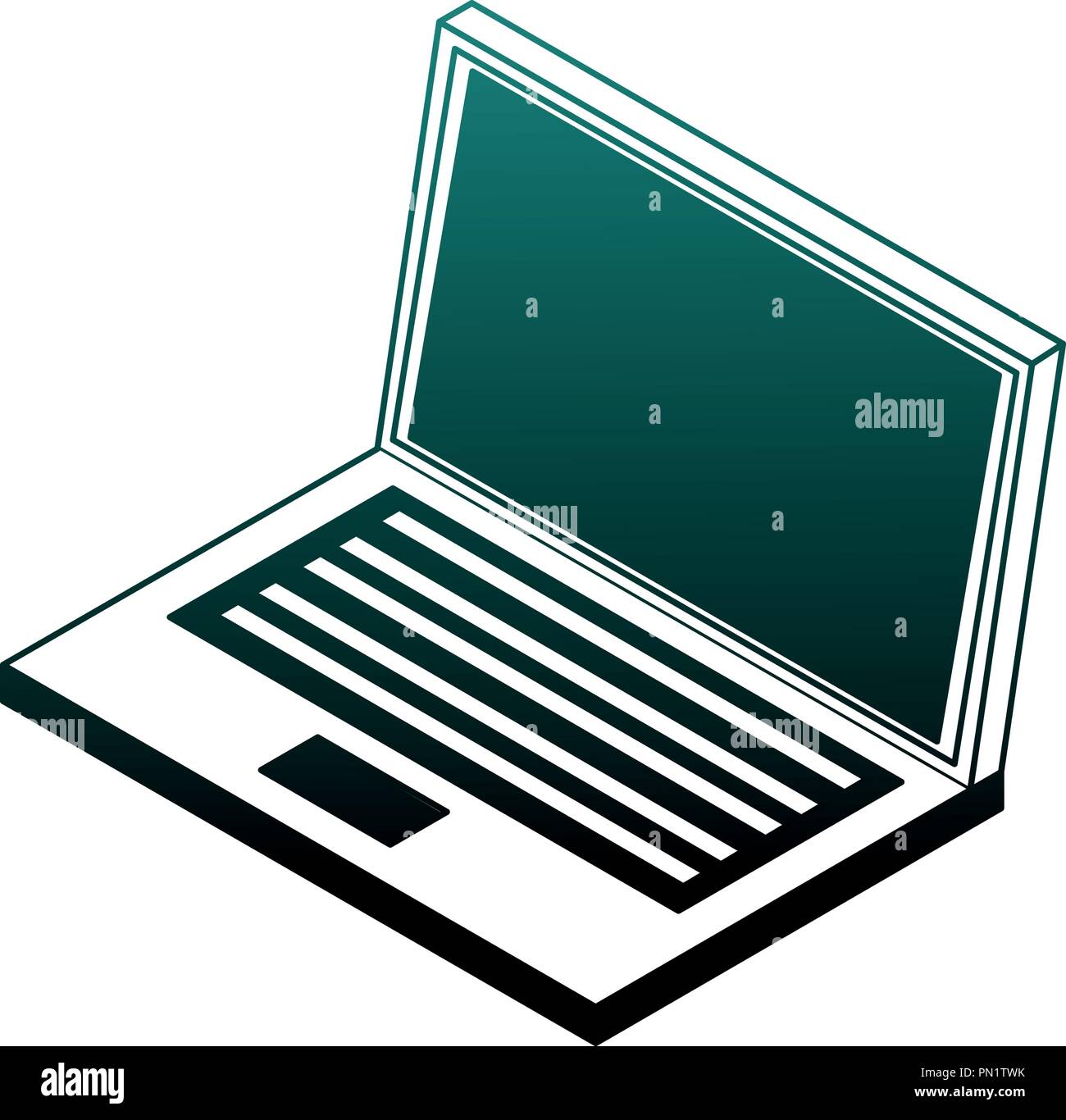 Laptop pc isometric Cut Out Stock Images & Pictures - Alamy