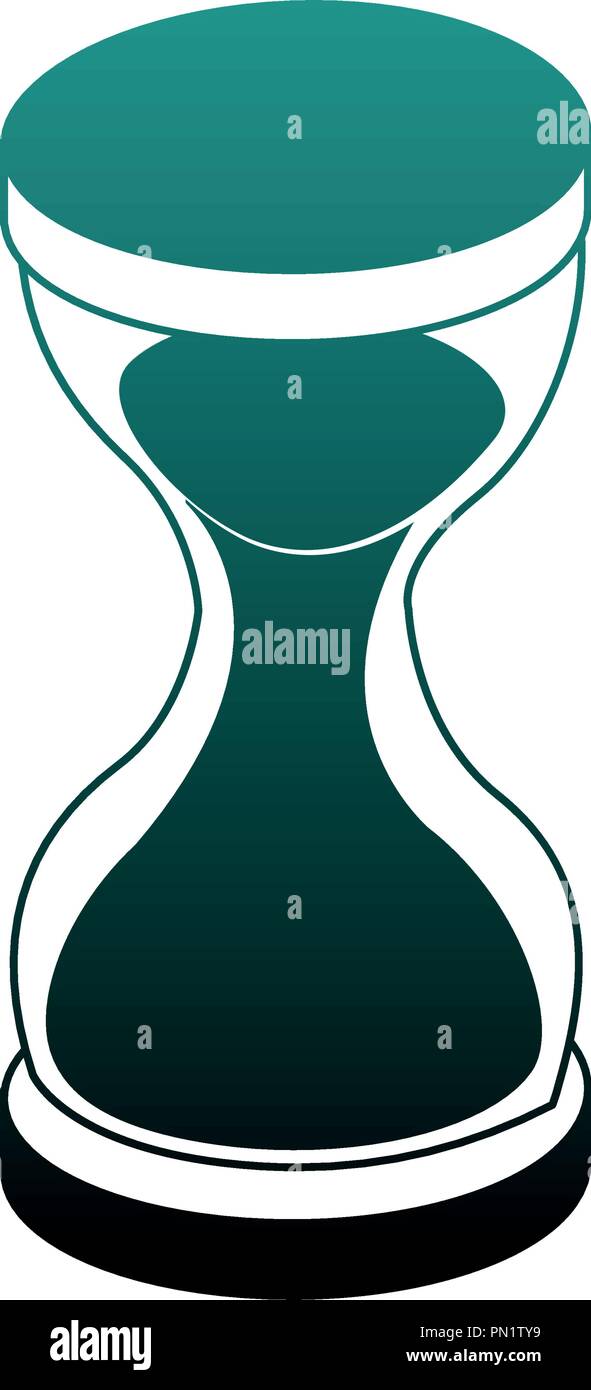 Hourglass isometric symbol blue lines Stock Vector Image & Art - Alamy