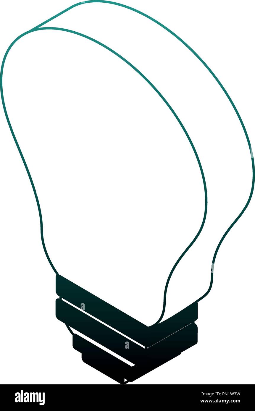 Bulb light isometric blue lines Stock Vector Image & Art - Alamy