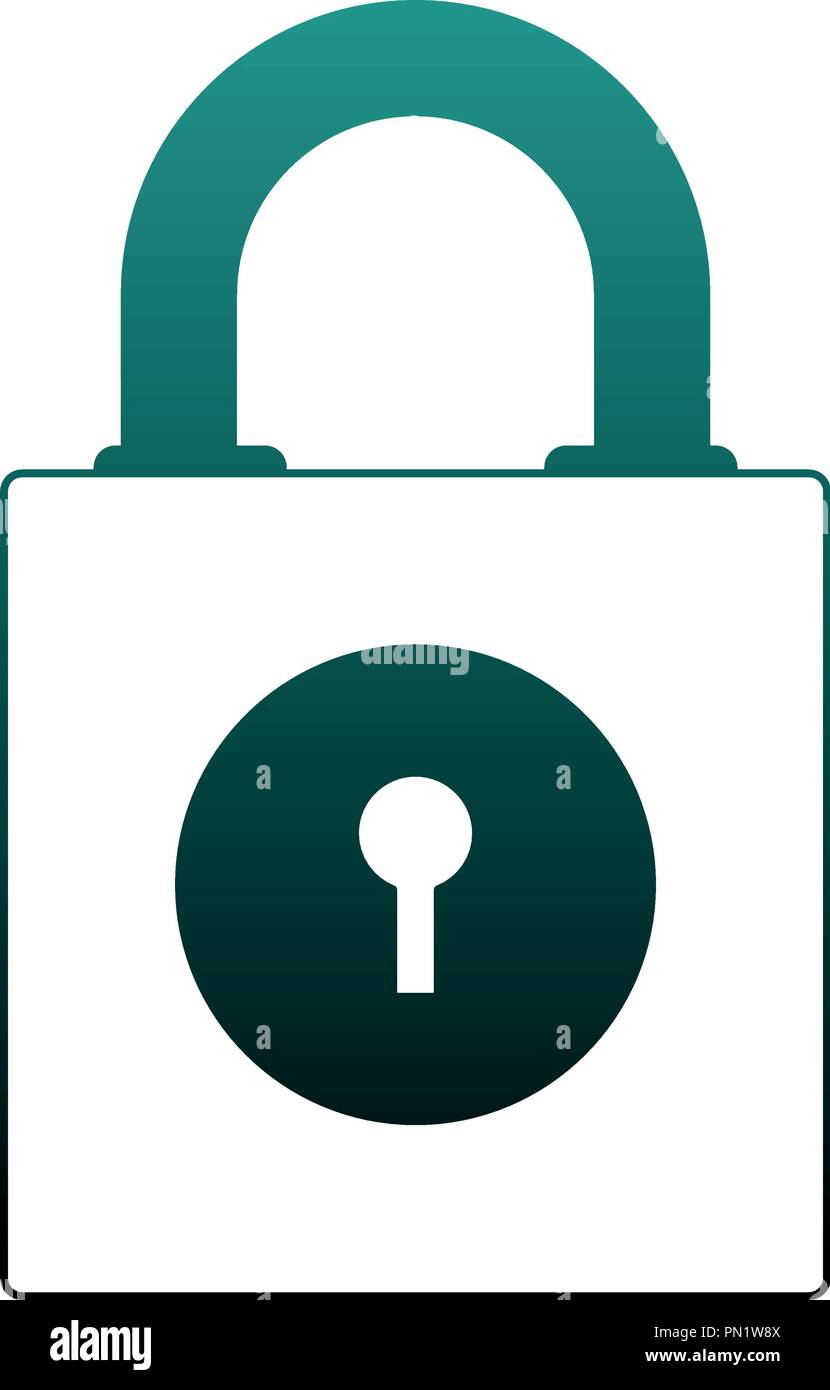 Padlock security symbol blue lines Stock Vector Image & Art - Alamy