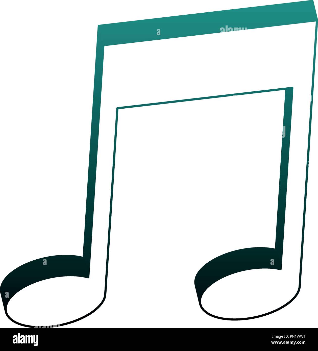 Music note symbol blue lines Stock Vector Image & Art - Alamy