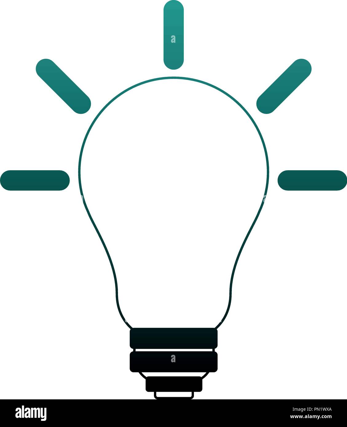 Bulb light symbol blue lines Stock Vector Image & Art - Alamy