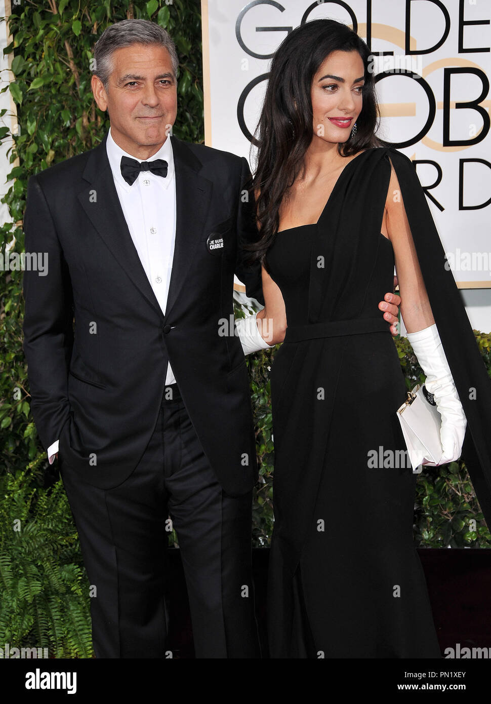 George Clooney & Amal Alamuddin Clooney at the 72nd Annual Golden Globe ...