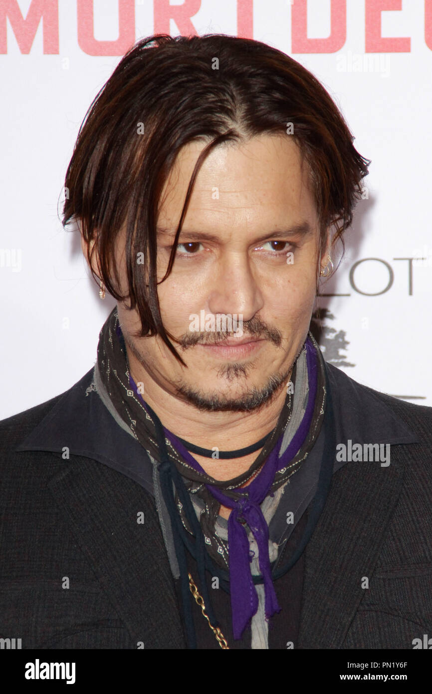 Johnny Depp at the Premiere of Lionsgate's "Mortdecai" held at the TCL ...