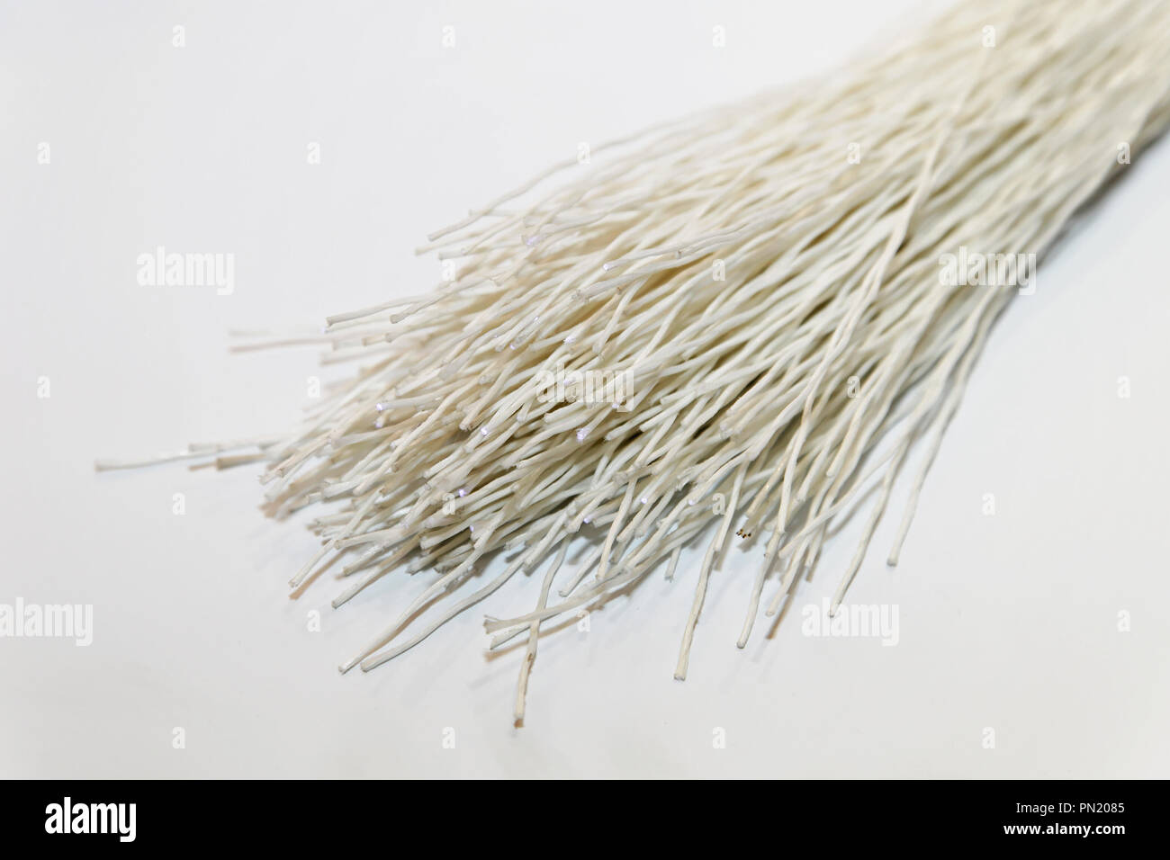 A bundle of optical fiber cable end Stock Photo - Alamy