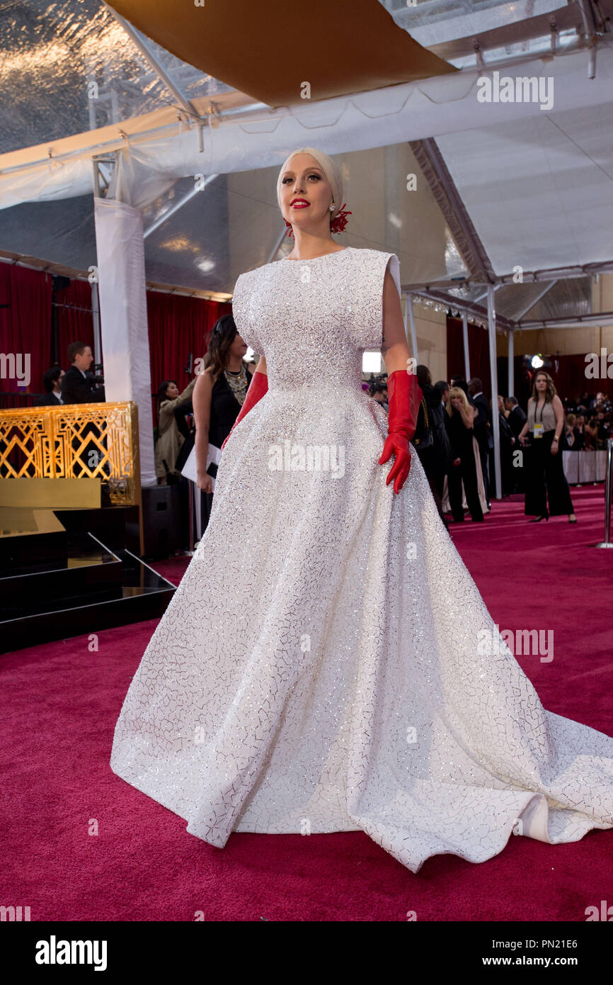 Lady Gaga, Oscar® performer, arrives for the live ABC Telecast of The ...