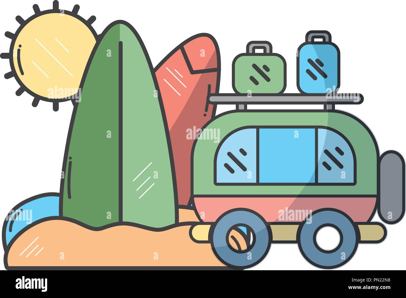 Travel and vacation cartoons Stock Vector Image & Art - Alamy