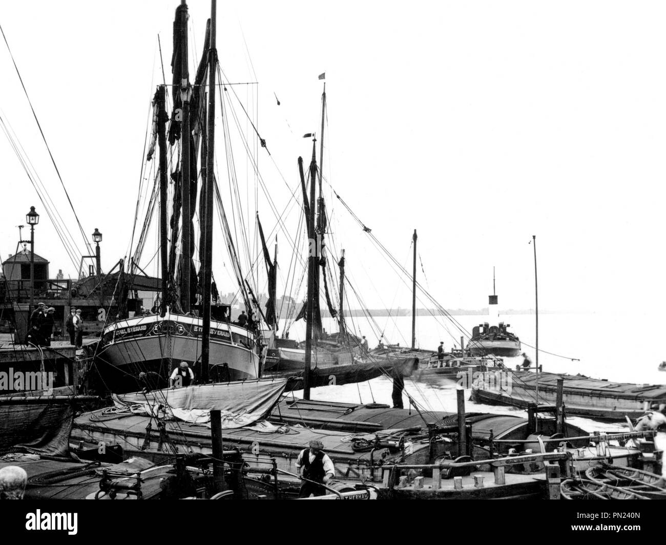 Keadby Docks, early 1900s Stock Photo - Alamy