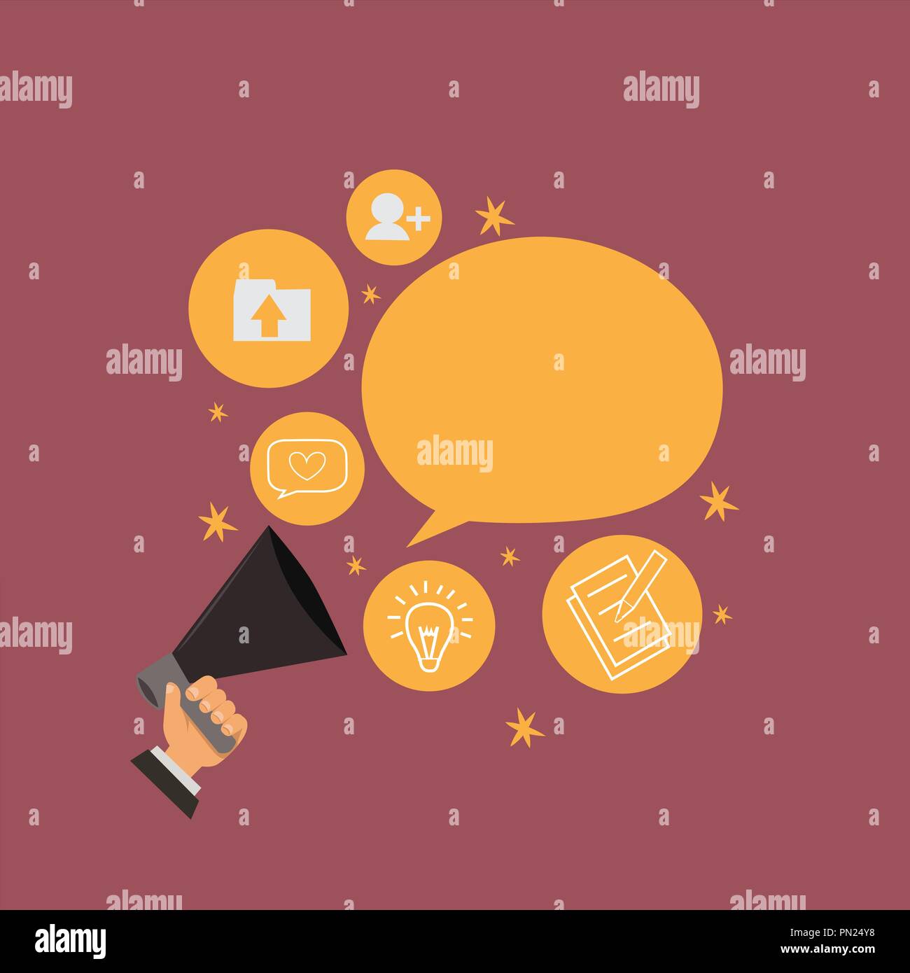 Flat design Vector Illustration Empty esp template copy text for Ad ...