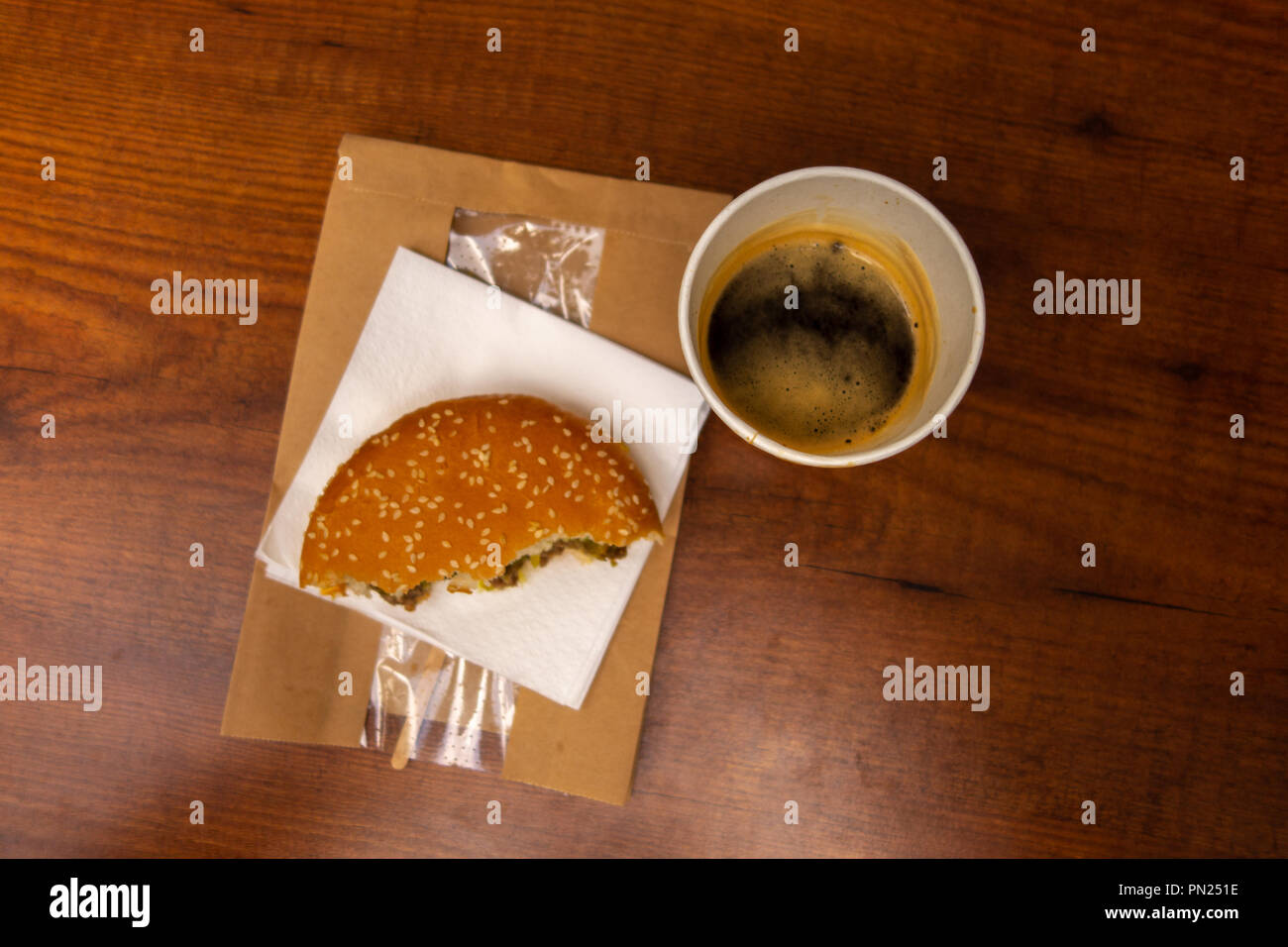 Bitten hamburger hi-res stock photography and images - Alamy