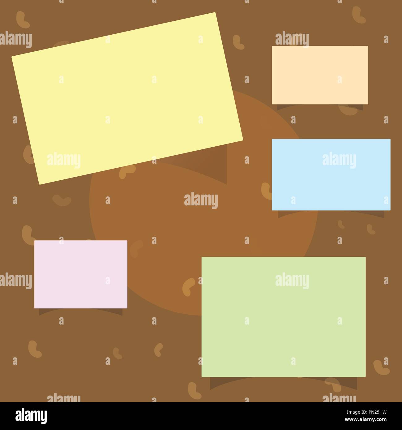 Flat design business Vector Illustration concept Empty template space ...