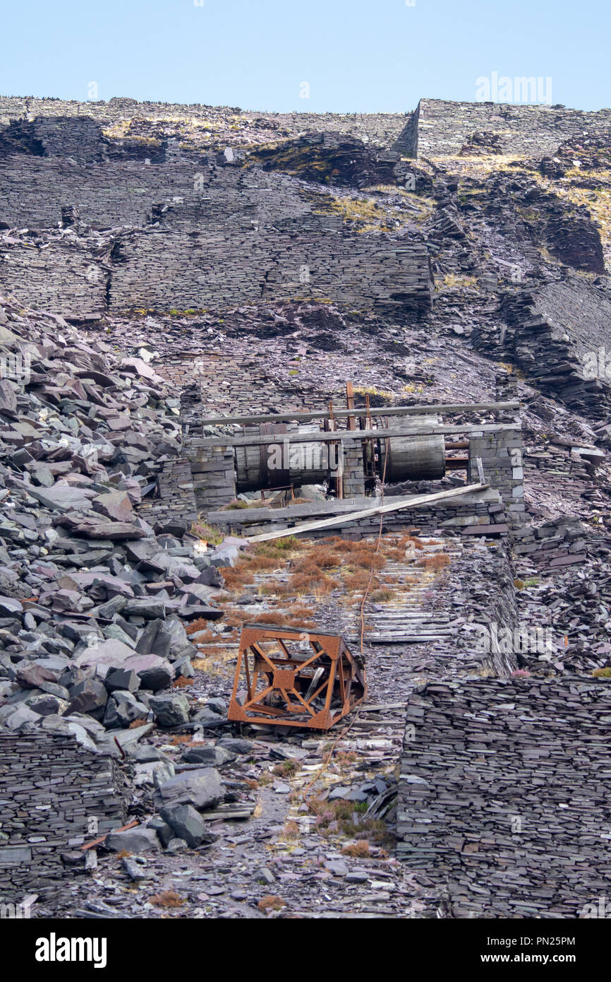 Slate quarry incline llanberis hi-res stock photography and images - Alamy