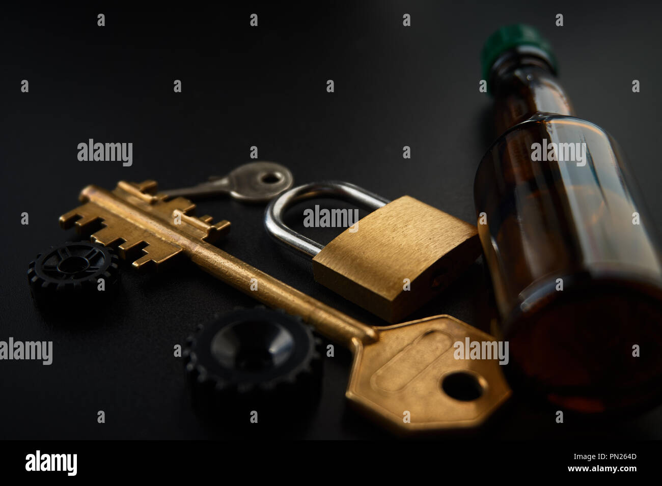 Alcohol Activated Vehicle Lock Immobiliser Prevent Drink Driving Alcohol Lock Conceptual Image
