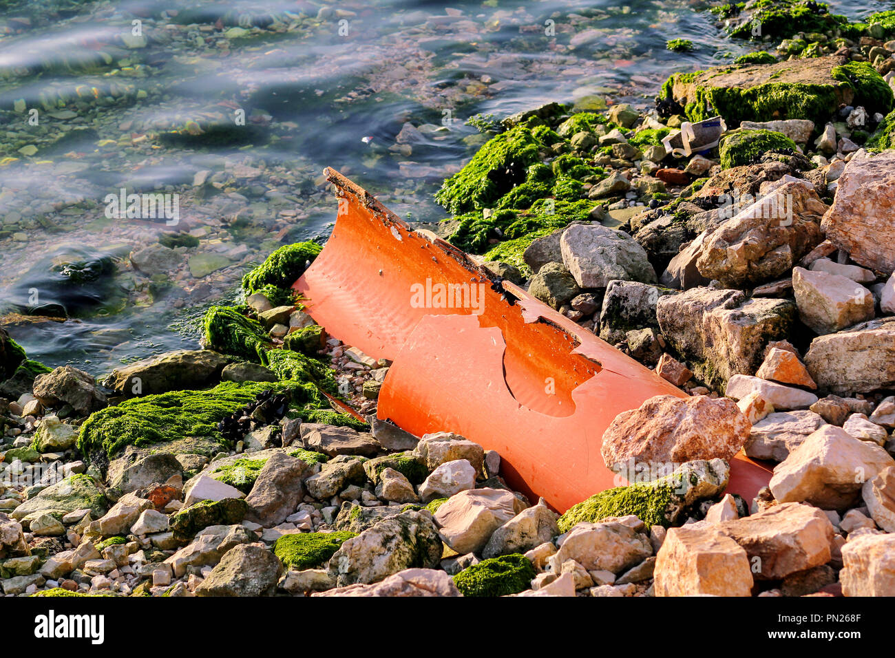 Sewer Pipe And Beach High Resolution Stock Photography and Images - Alamy