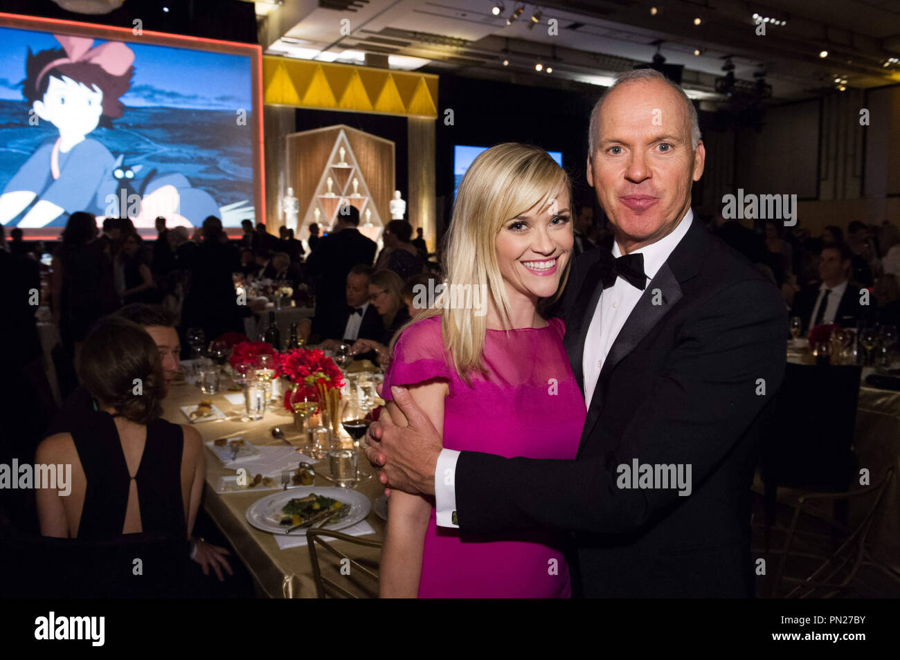 Reese Witherspoon (left) and Michael Keaton attend the 6th Annual ...