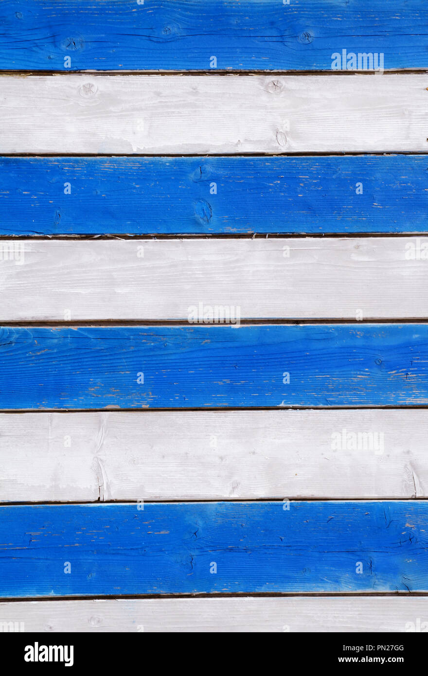 Part of the blue white wall, wooden planks backgrounds. Detailed ...