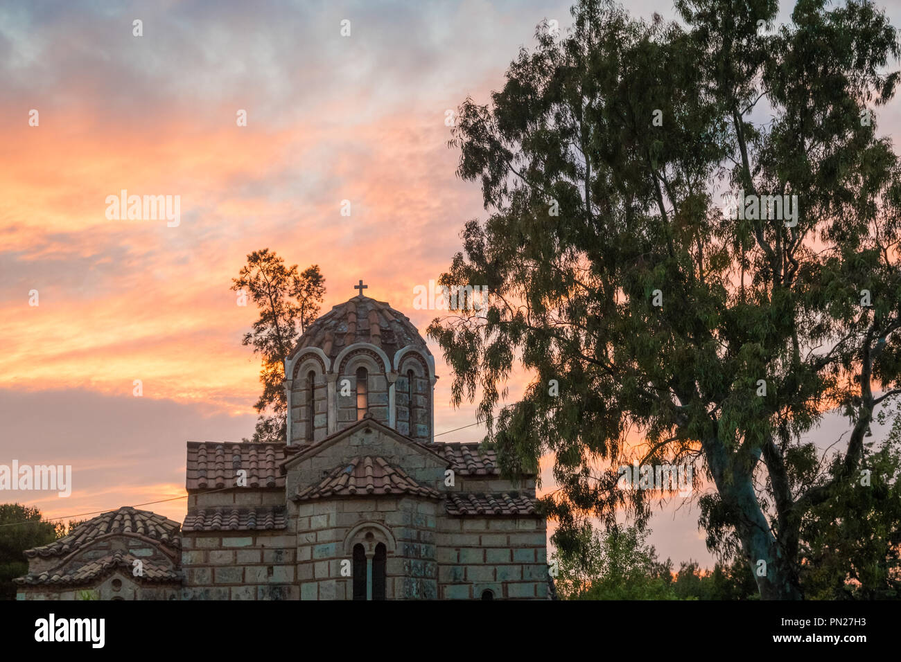 Golden hour sunset Stock Photo - Alamy