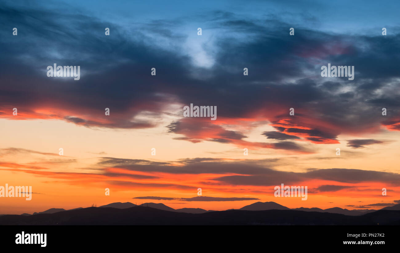 Golden hour sunset Stock Photo - Alamy