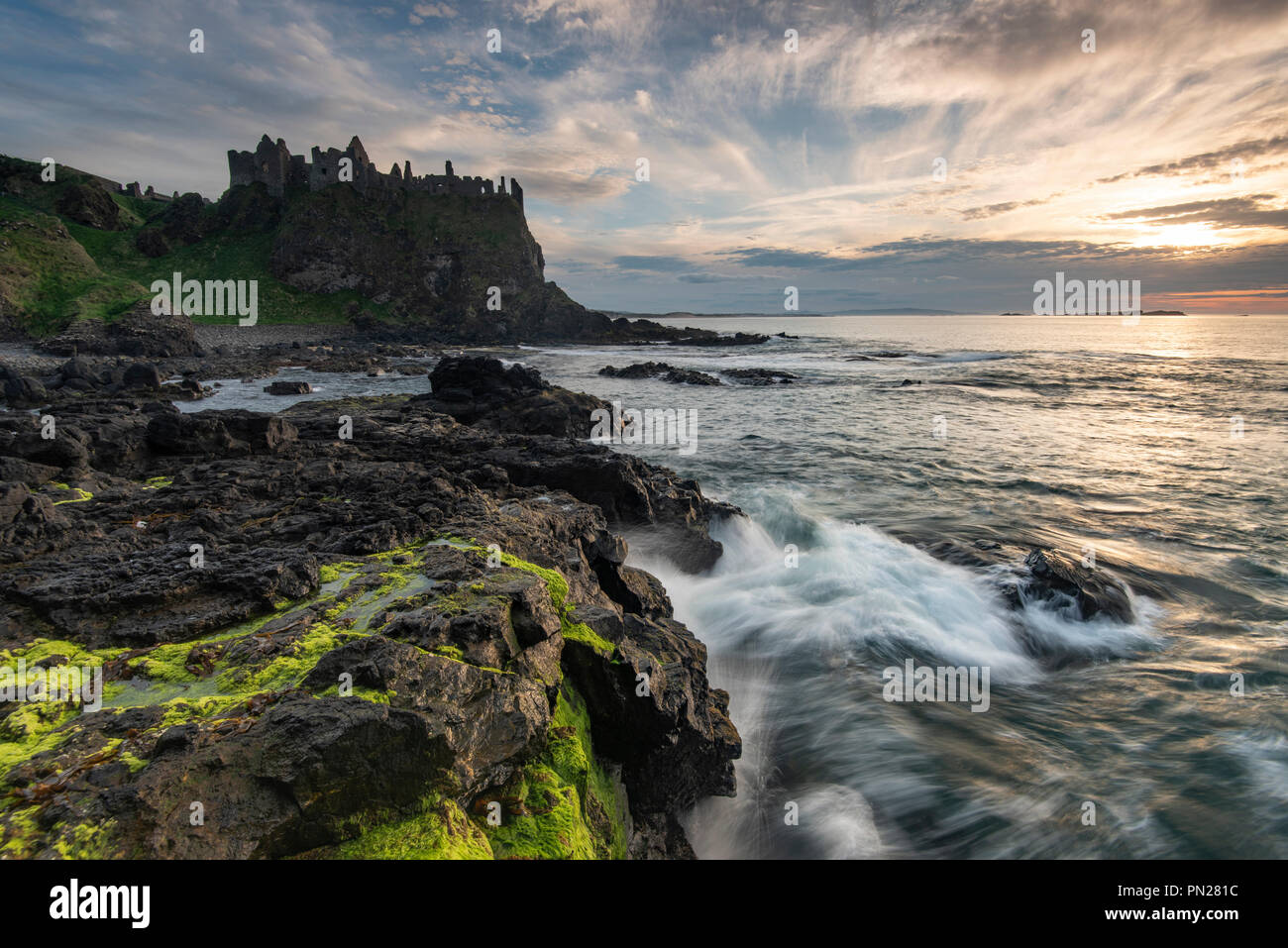 Dunluce castle spring hi-res stock photography and images - Alamy