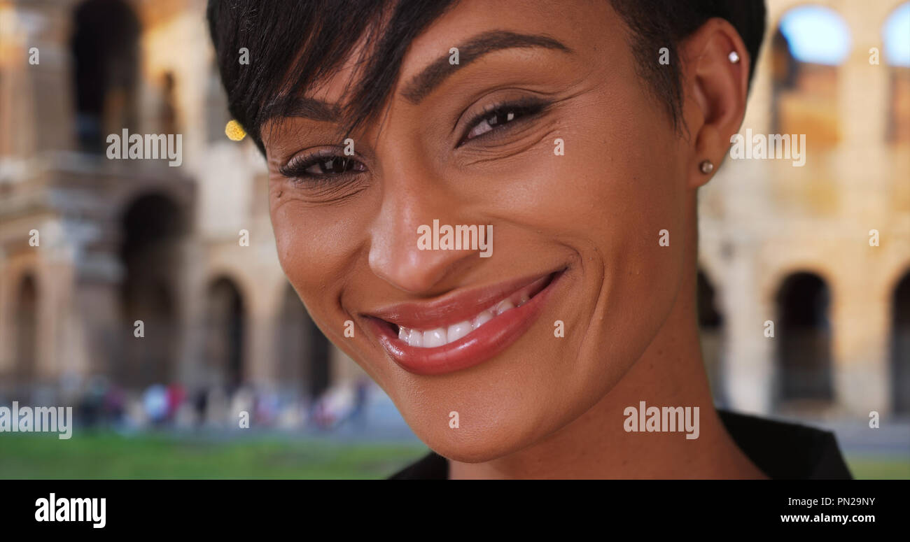 American female model in italy hi-res stock photography and images - Alamy