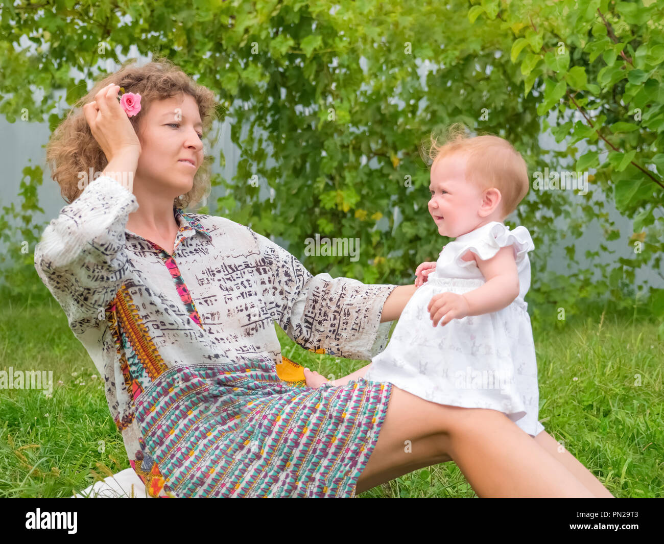 Mother and child. Happy parenting concept. Happy childhood background ...