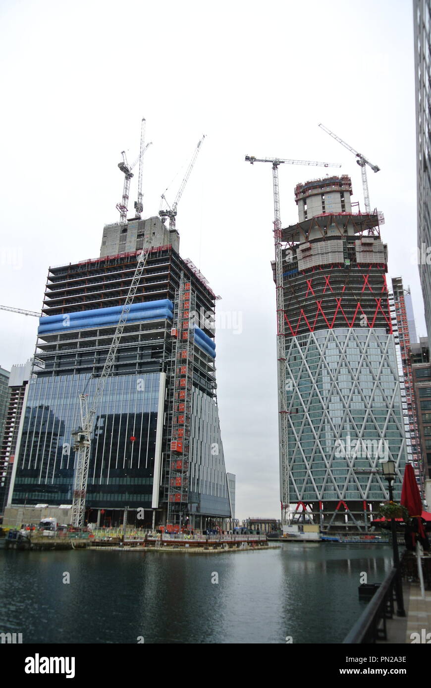 Construction underway of Newfoundland residential tower (right) and Ten ...