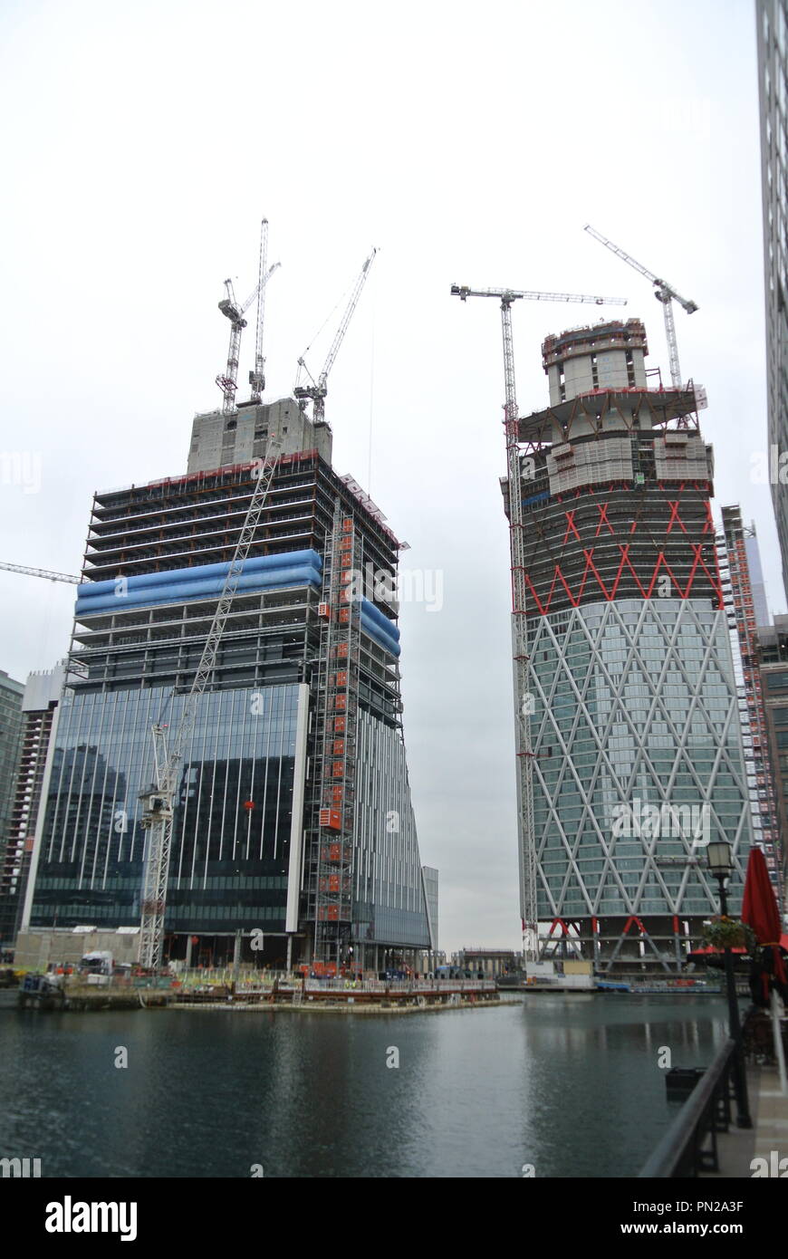 Construction underway of Newfoundland residential tower (right) and Ten ...