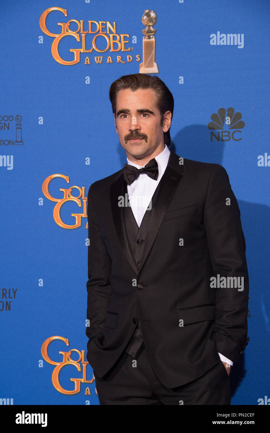 Colin Farrell poses backstage in the press room at the 72nd Annual ...