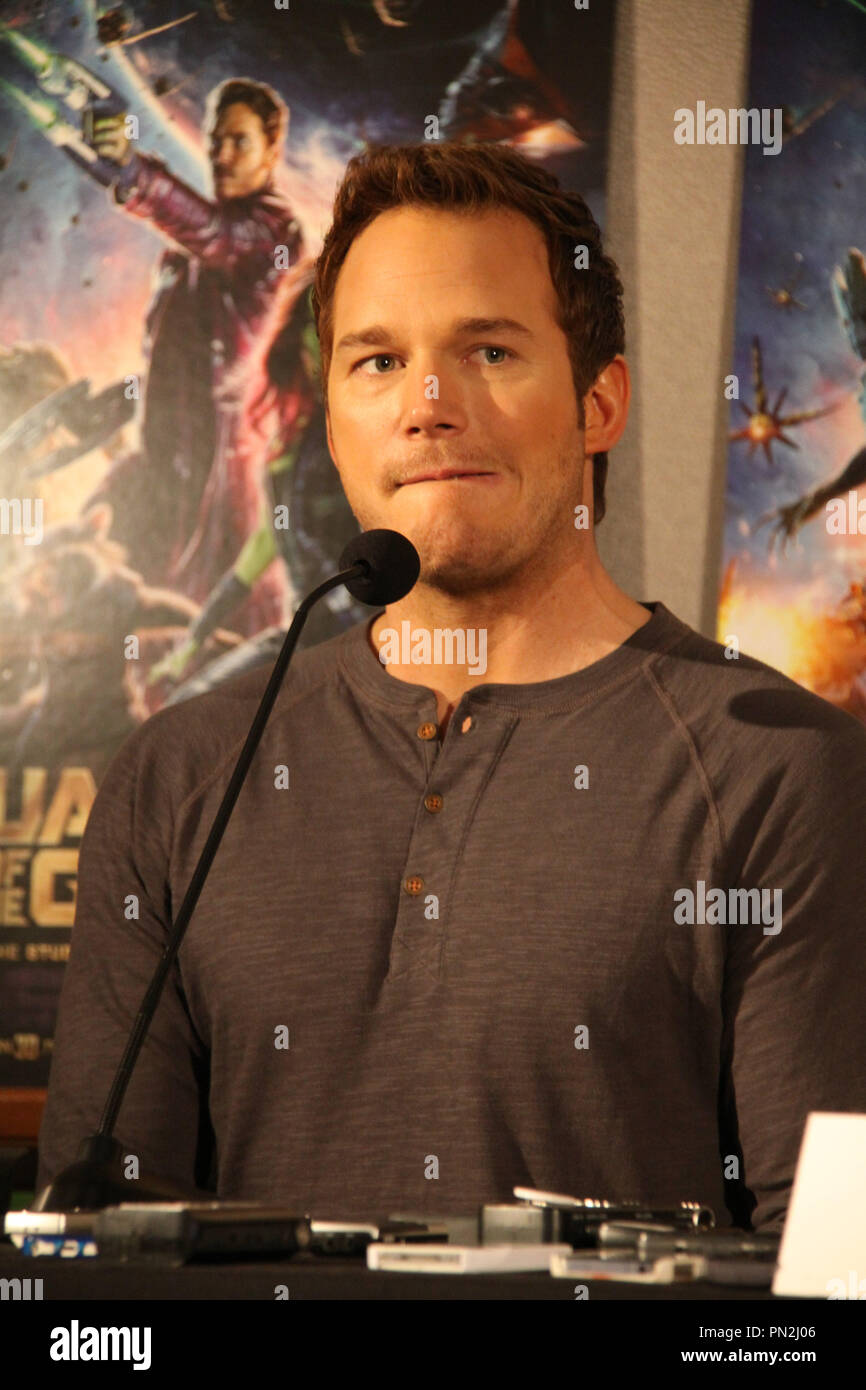 Chris Pratt 07/19/2014 Press Conference for "Guardians Of The Galaxy ...