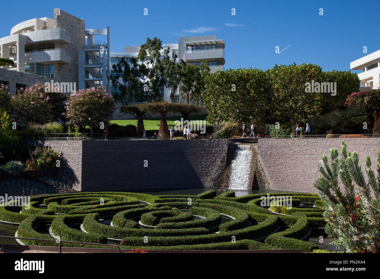 Getty Center, Los Angeles, California - September 2018. The beautiful ...