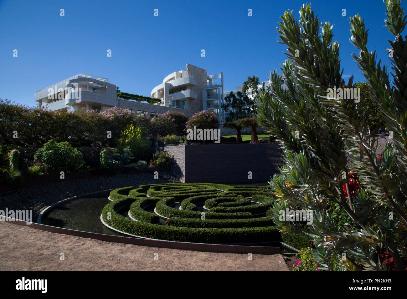 Getty Center, Los Angeles, California - September 2018. The beautiful ...