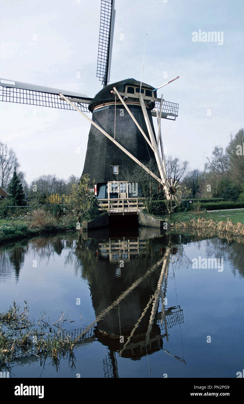 Windmills of Zaanse Schans Museum,Netherlands Stock Photo - Alamy