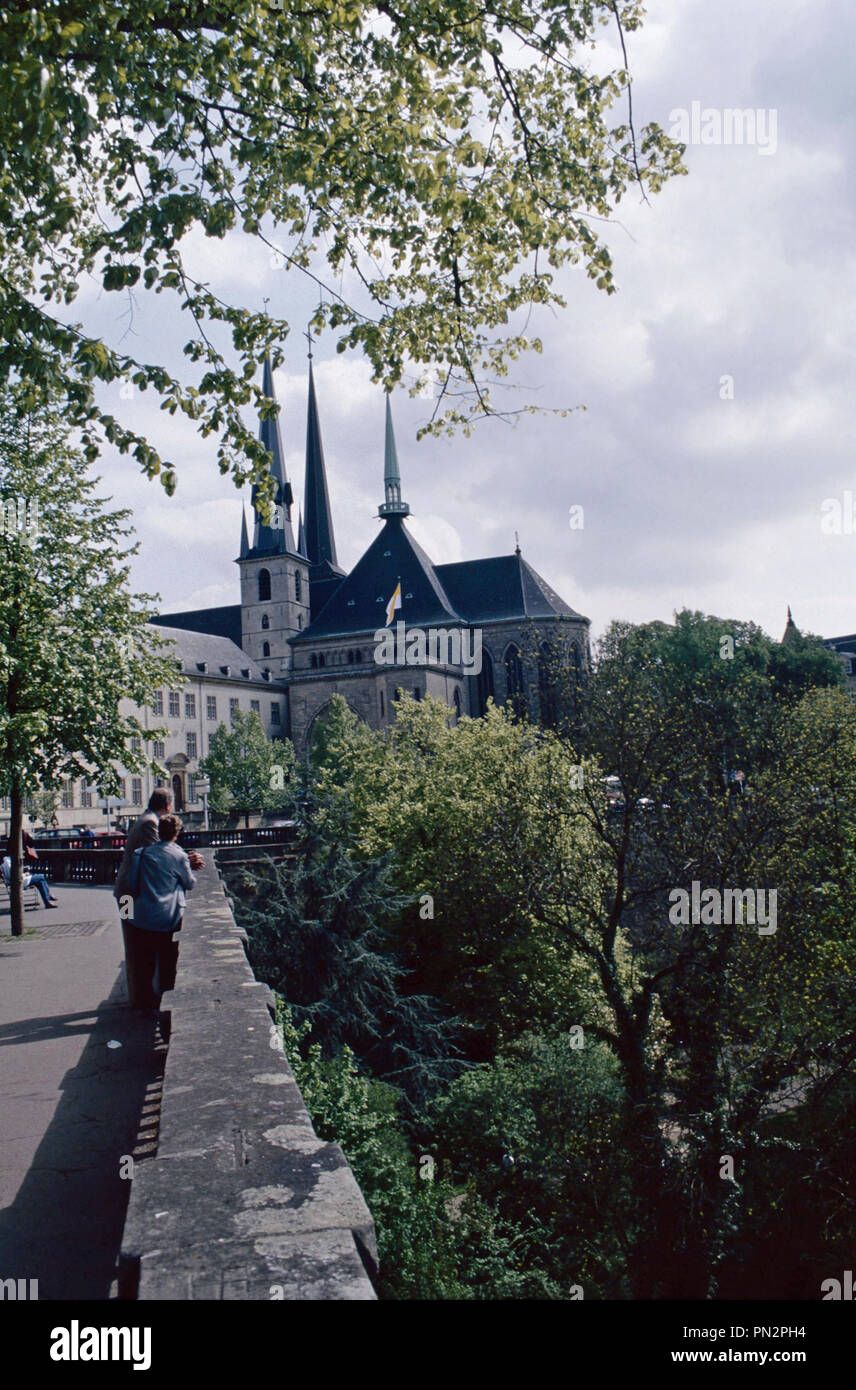 Notre Dame Cathedral.Luxembourg city Stock Photo - Alamy