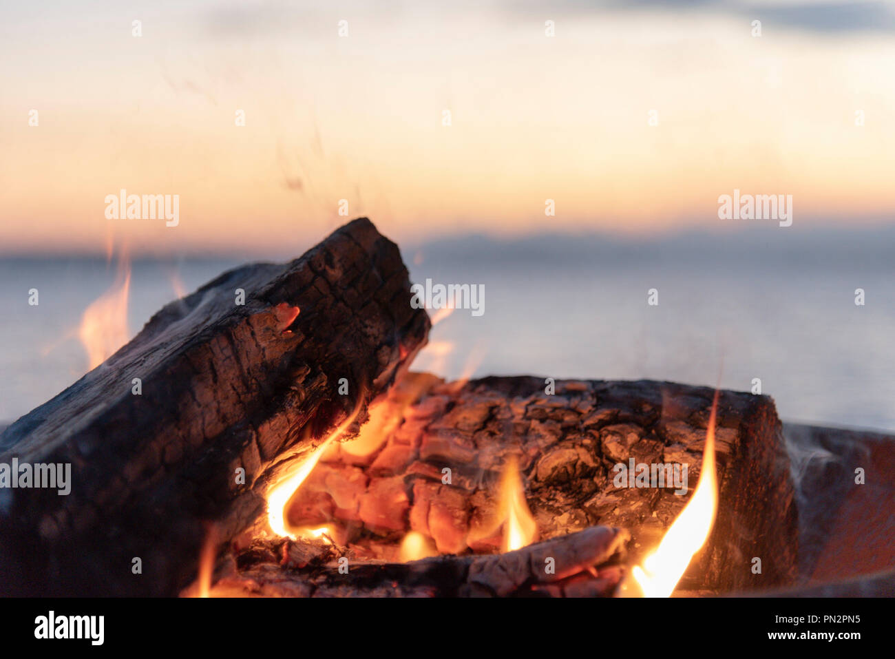 Campfire By The Sea High Resolution Stock Photography and Images - Alamy