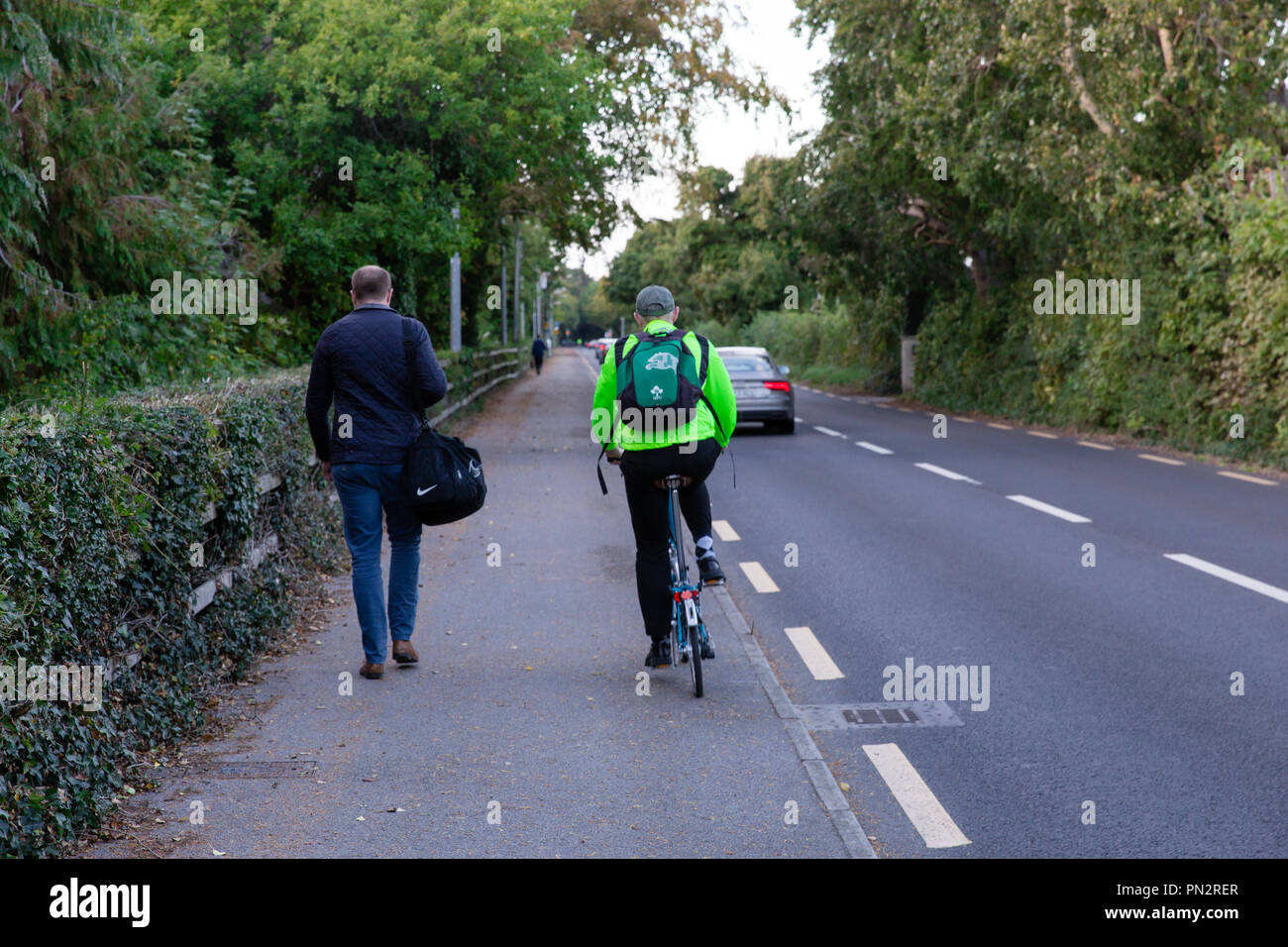 Commuters leaving Hazelhatch train station heading back home from work ...