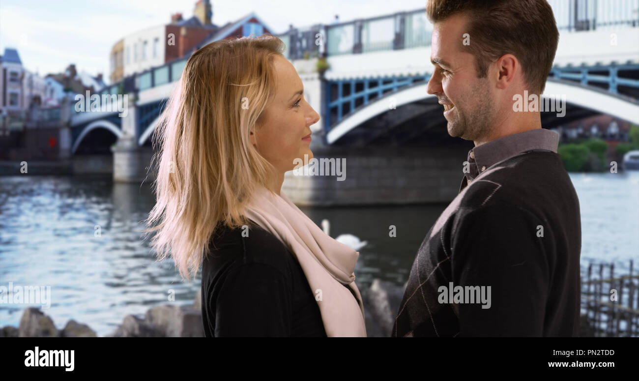 Portrait of loving young couple in Windsor England Stock Photo - Alamy