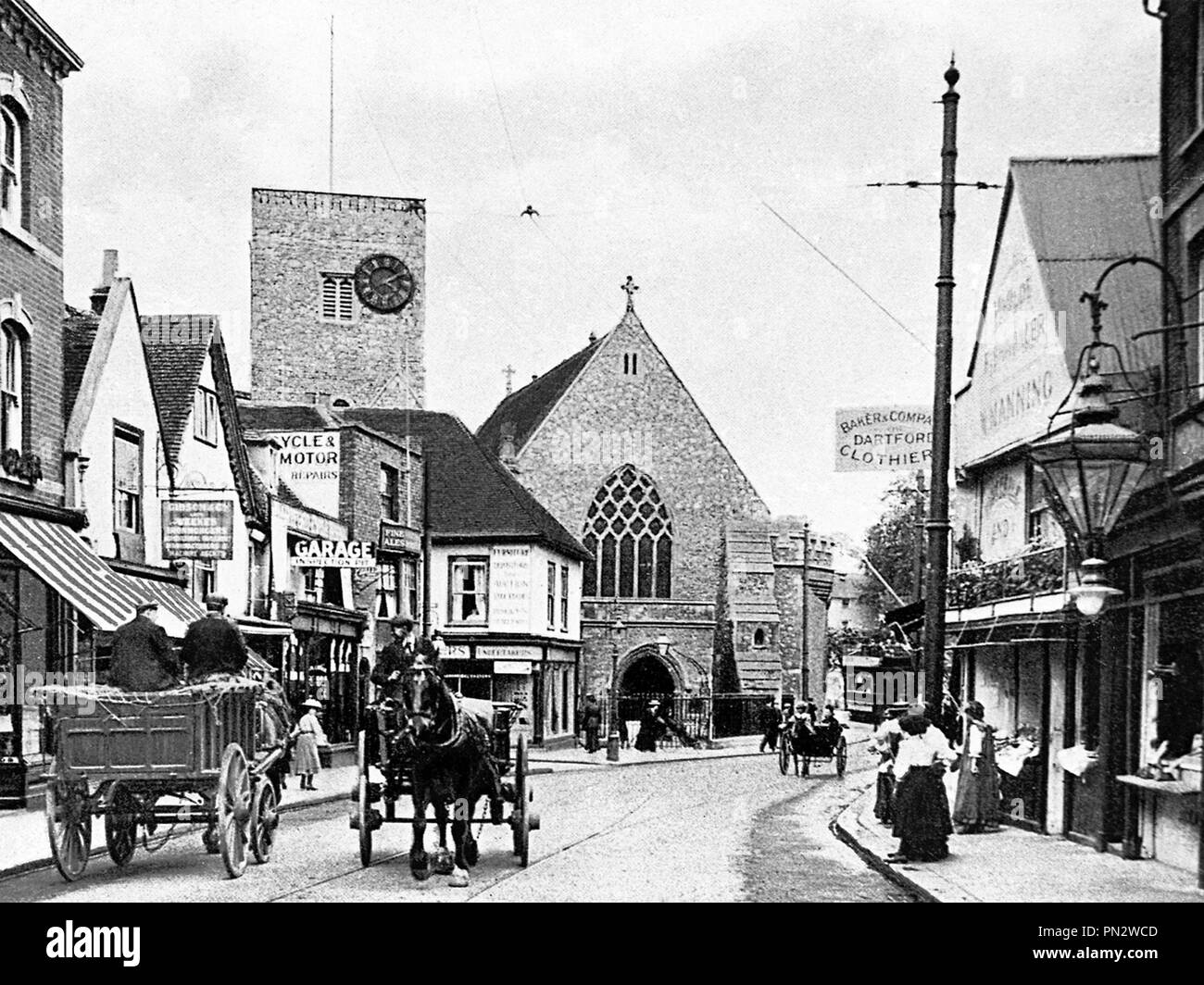 Dartford High Street, early 1900s Stock Photo - Alamy