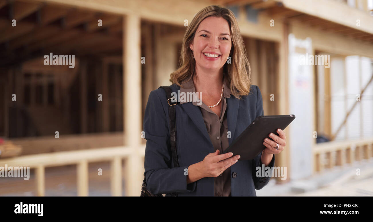 Modern housing development woman happy hi-res stock photography and ...