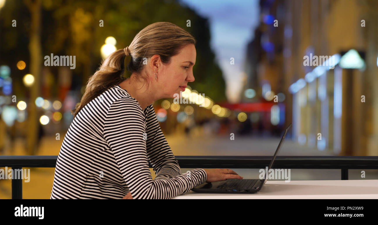 Night worker typing keyboard work hi-res stock photography and images ...