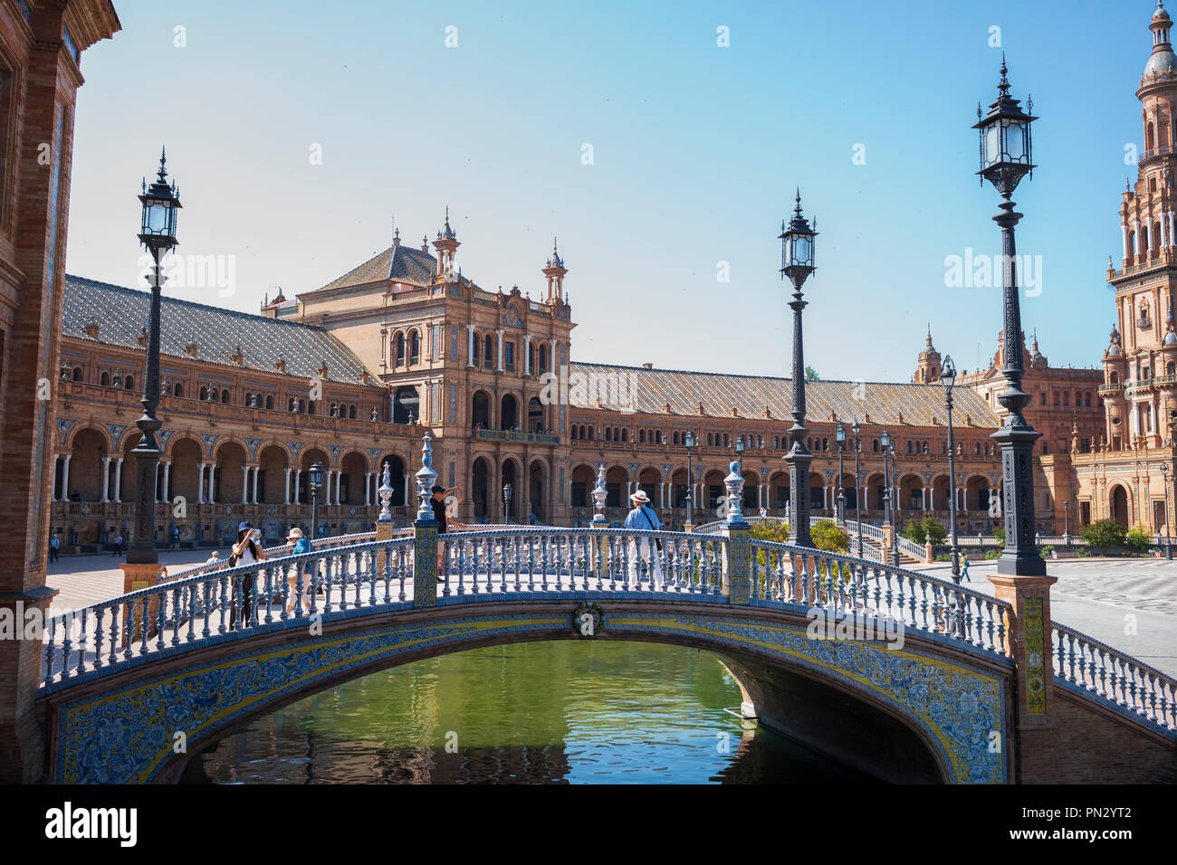 Built in 1928, the Plaza de España is a landmark example of Regionalism ...