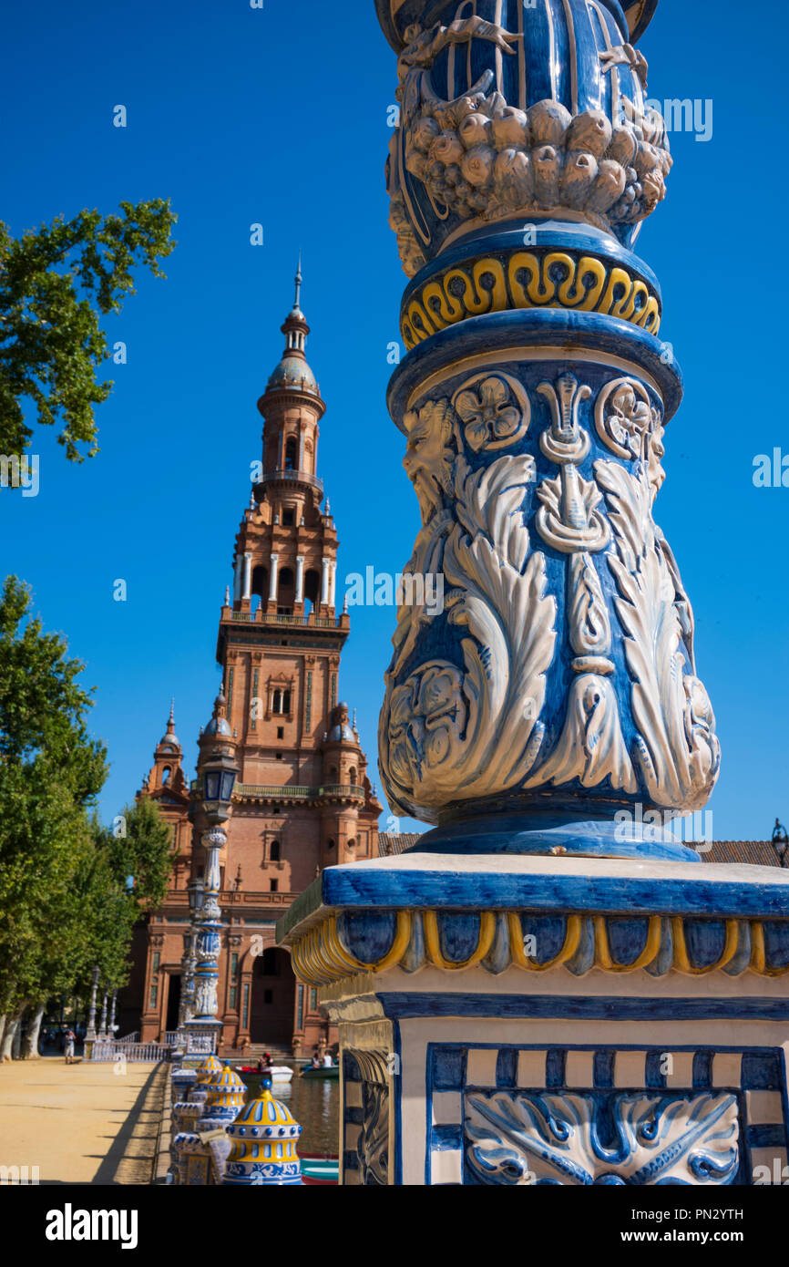 Built in 1928, the Plaza de España is a landmark example of Regionalism ...