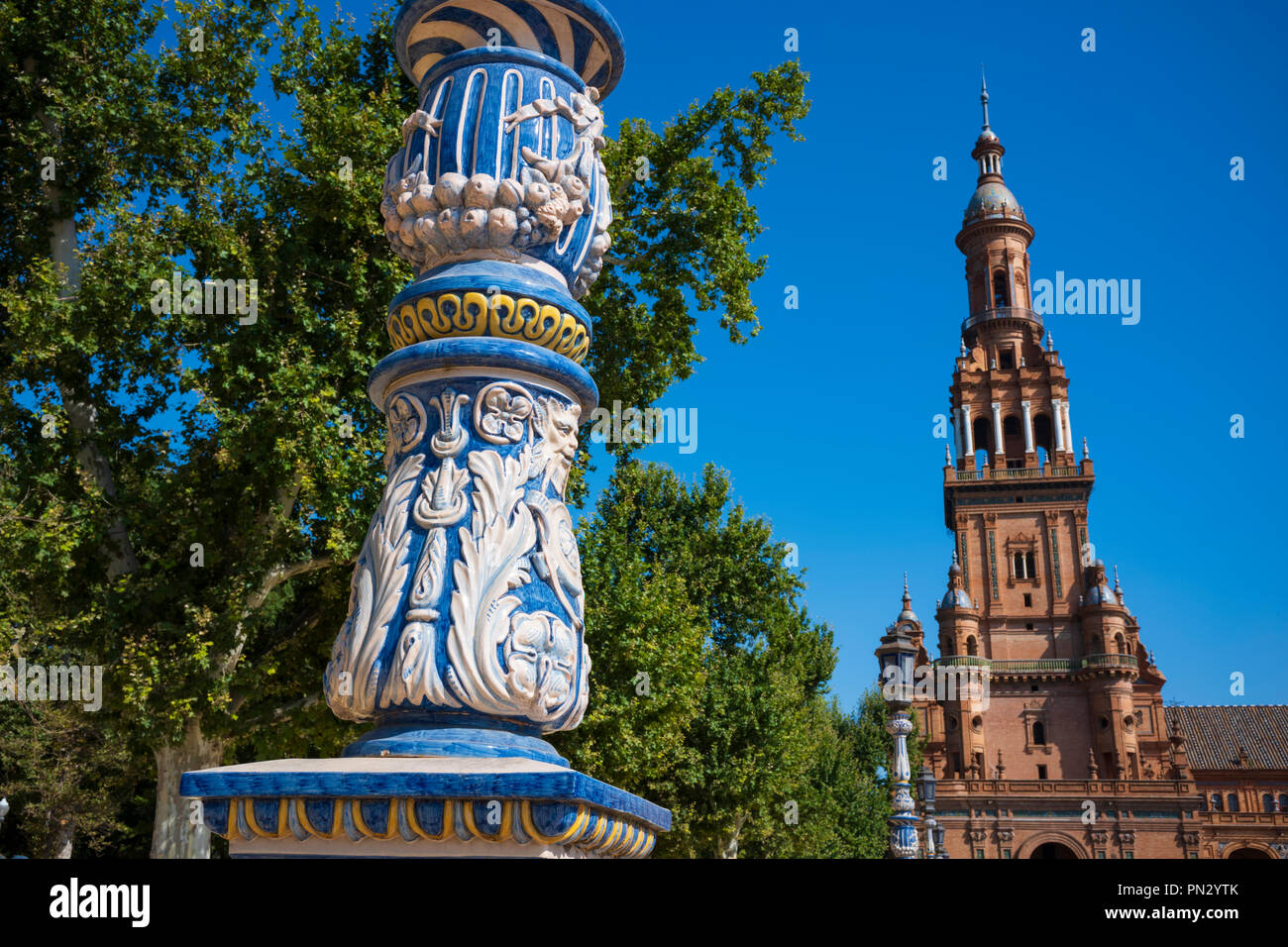 Built in 1928, the Plaza de España is a landmark example of Regionalism ...