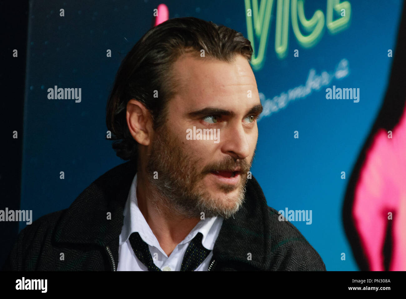 Joaquin Phoenix at the Warner Bros. Pictures' premiere of "Inherent ...